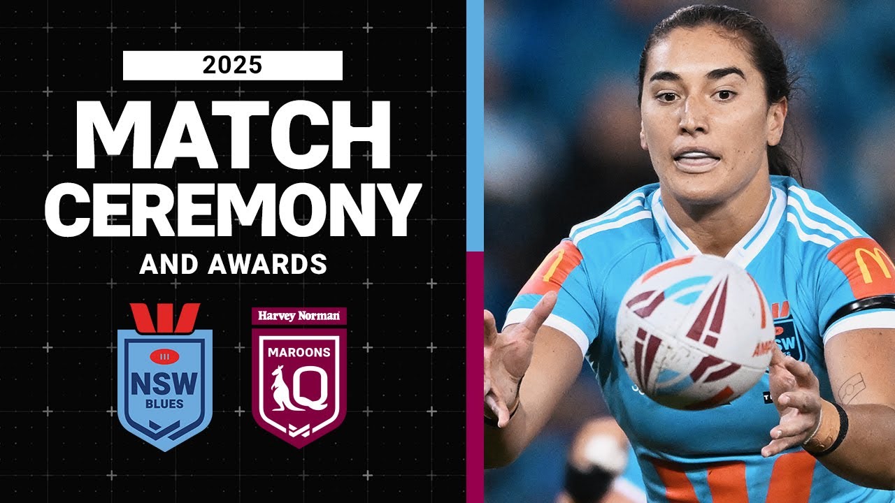 2025 State of Origin | Post-Match Ceremony and Trophy Presentation ...