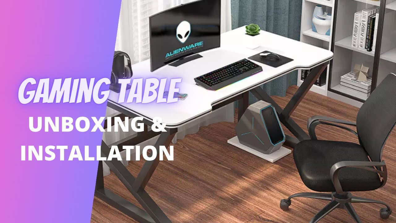 GAMING TABLE | UNBOXING & INSTALLATION | LAZADA| IAMMSA CHANNEL - YouTube