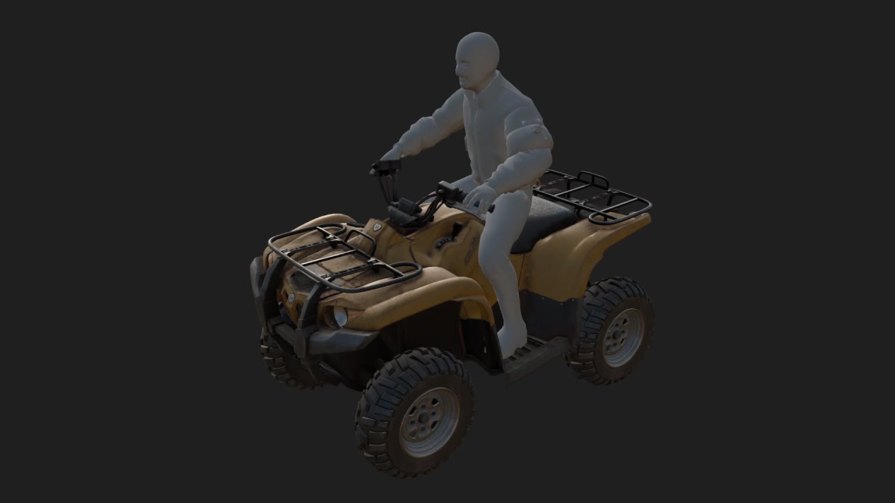 Dayz Animations test - QuadBike (CoDriver idle, throttle, brake) - YouTube