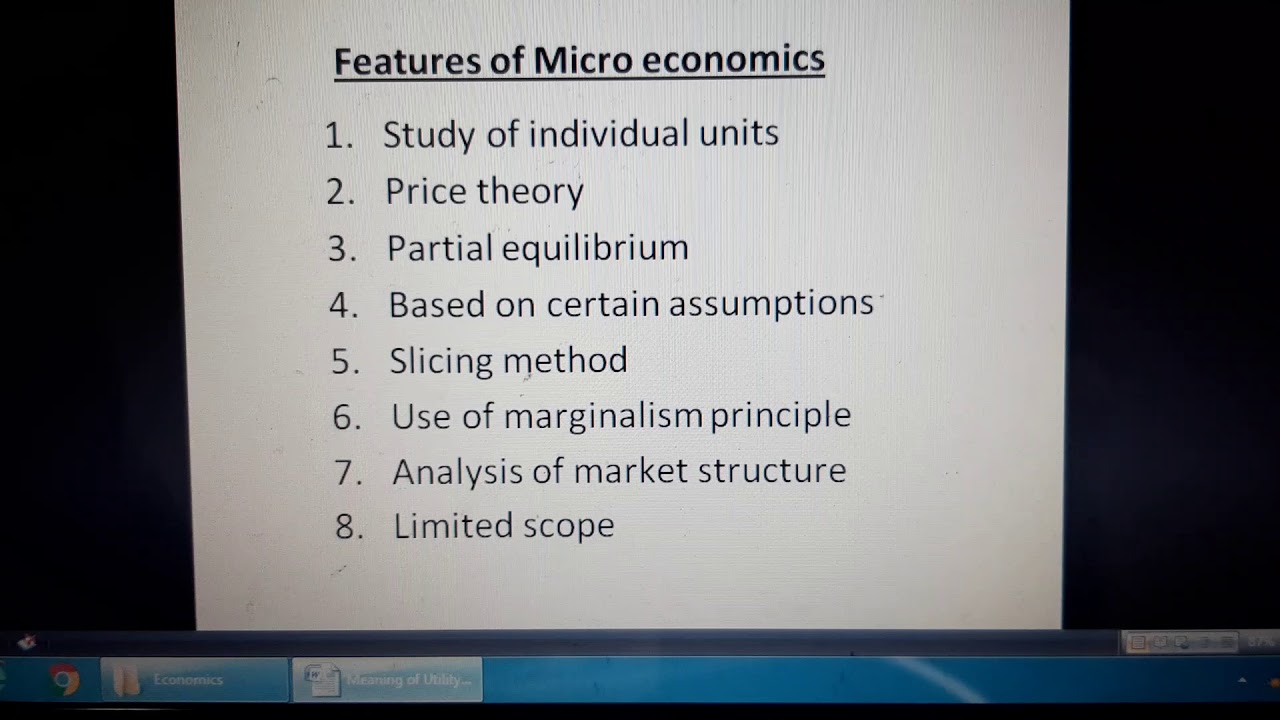 12th Std. Economics. Features of Microeconomics - YouTube