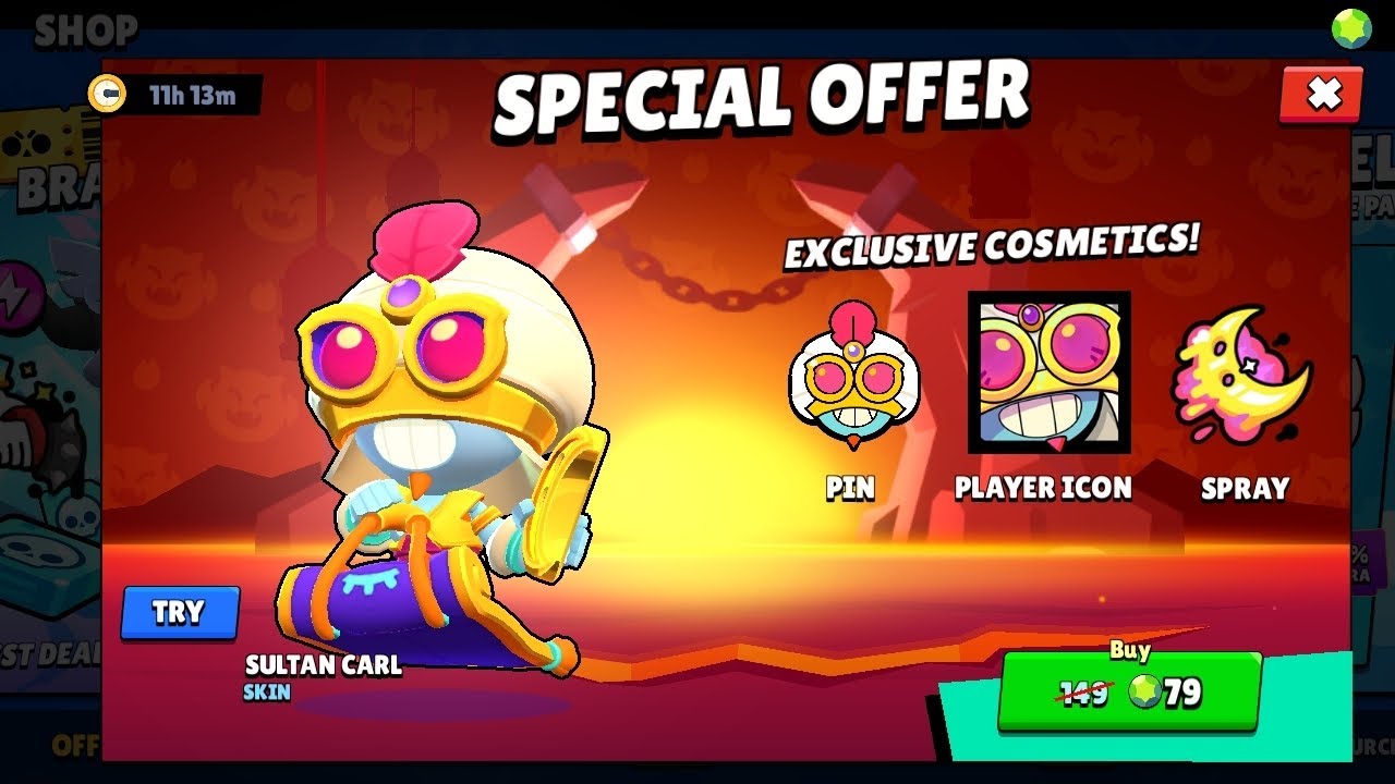 sultan carl skin brawl stars - YouTube