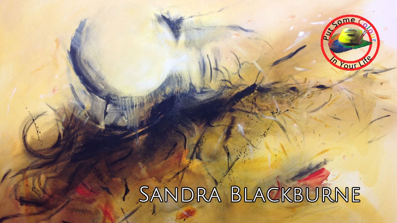 How to paint acrylic abstract paintings with Sandra Blackburne I Colour ...