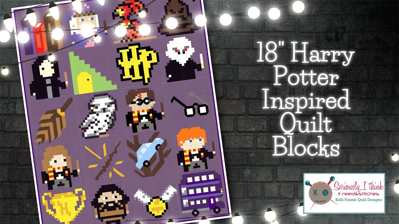 Harry Potter Inspired Quilt Block Tutorial - YouTube