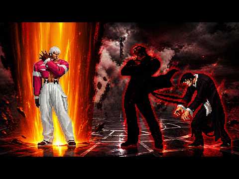 [KOF Mugen] D. Rhythm Yashiro Vs Dark Iori, Dark Rugal Team | 1 VS 8