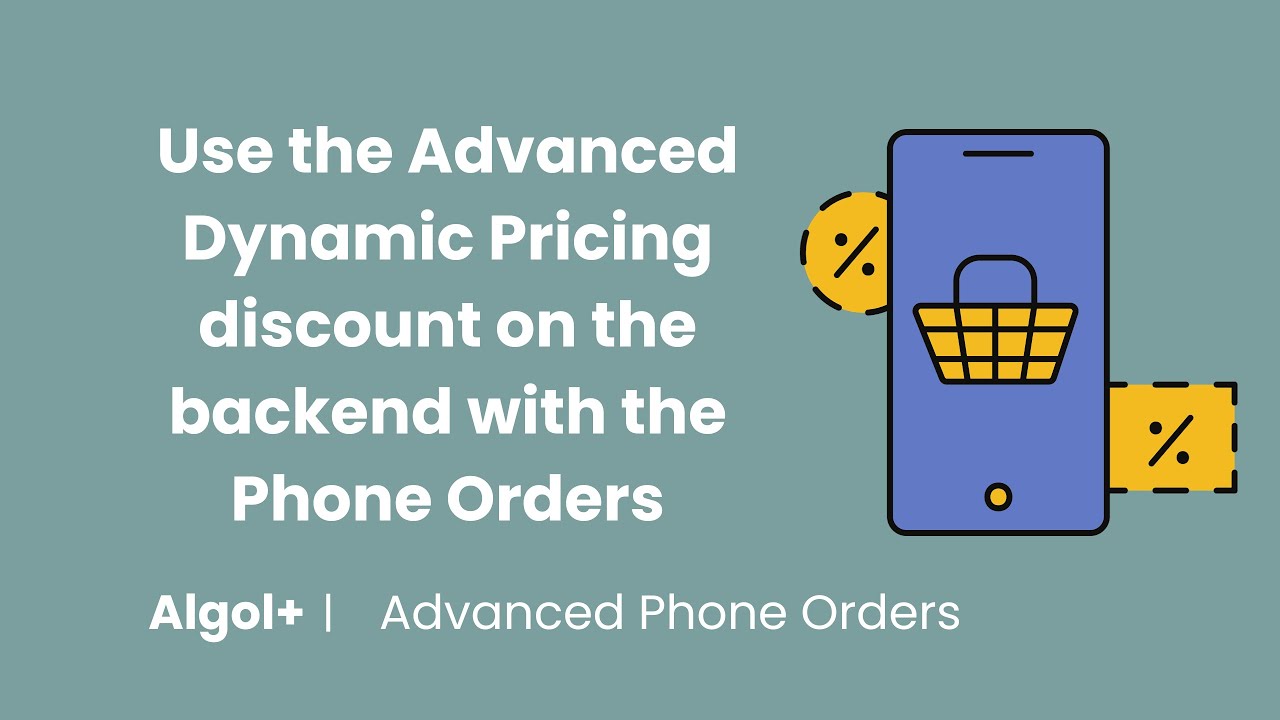 Use the Advanced Dynamic Pricing discount on the backend with the Phone ...