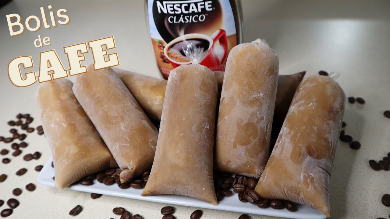 Bolis de Cafe con Leche 🤎 Hielitos de Cafe - YouTube