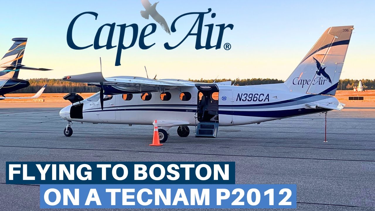 CAPE AIR TECNAM P2012 Traveller | Saranac Lake - Boston | Flight Review - YouTube