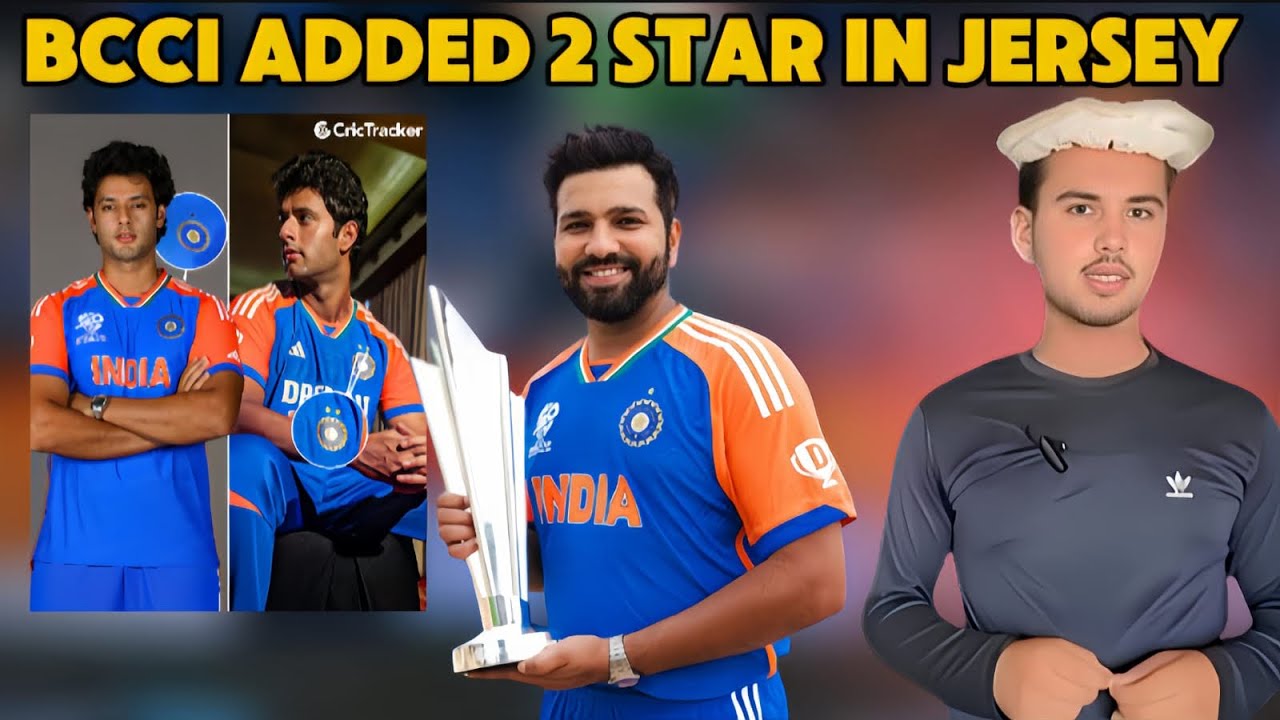 Bcci added 2 star in jersey for celebration! Muhammad saqib - YouTube