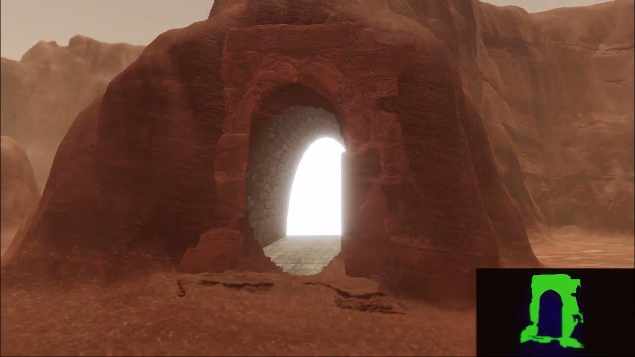 Unity, using decals as mask for object or post-processing shader. Canyon Demo - YouTube