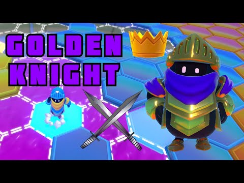 Fall Guys - Unlocking the GOLDEN KNIGHT (Crown Rank 50) - YouTube