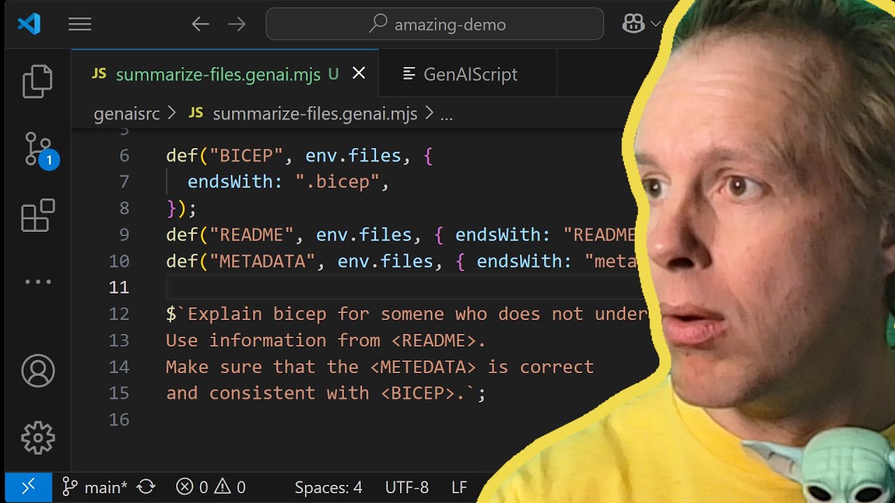 GenAISCript - Build your context with def - YouTube