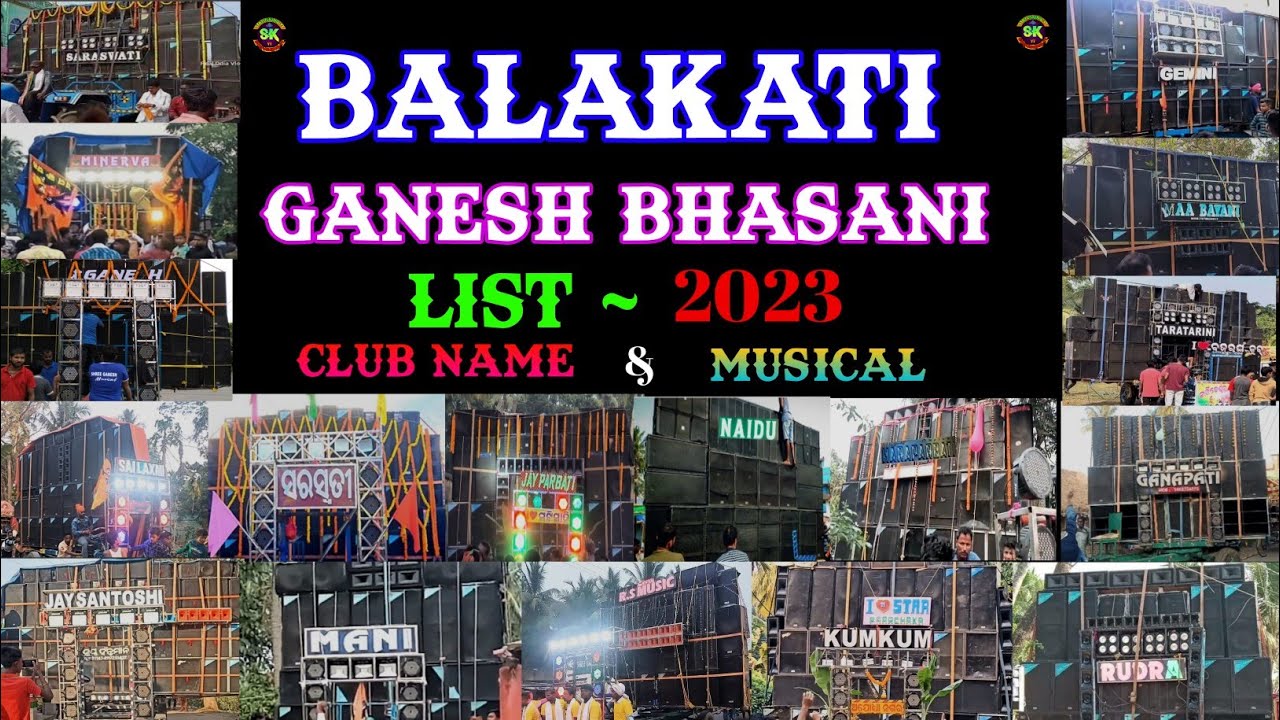 Balakati !! Bhubaneswar !! Ganesh Bhasani list !! 2023 !! Club Name ...