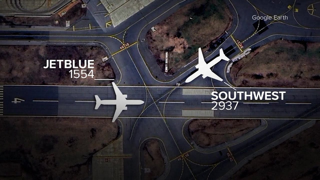 Boston-bound JetBlue plane, Southwest jet nearly collide in DC - YouTube