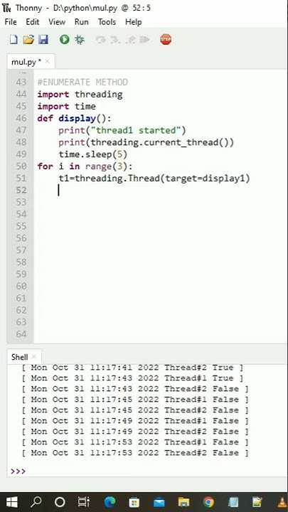 Enumerate Thread Python In Tamil Shorts Trending Tamil Python Viral Thread Programmer