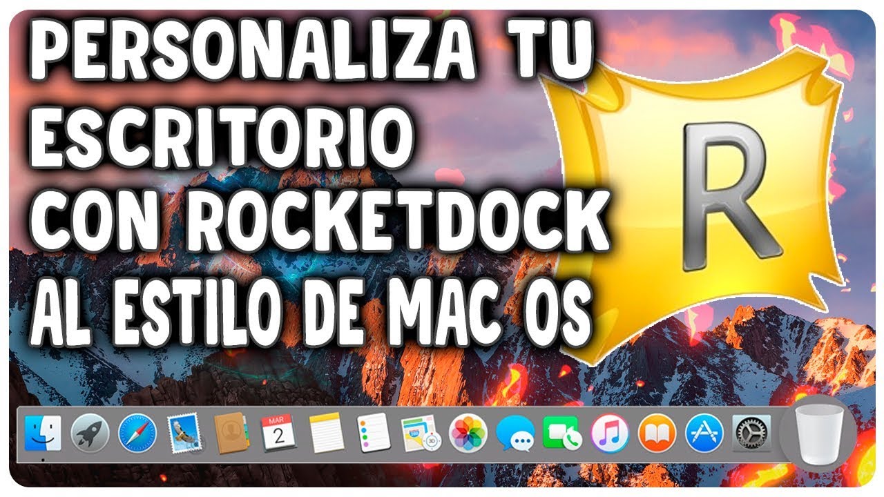 COMO PERSONALIZAR TU ESCRITORIO CON ROCKET DOCK + SKINS 2019 - YouTube