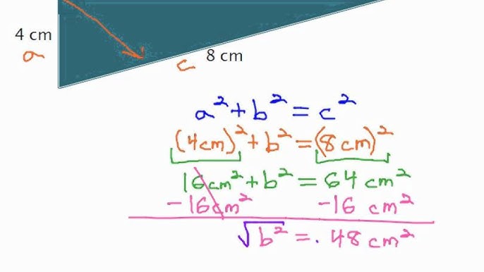 Pythagorean Theorem Find Leg B