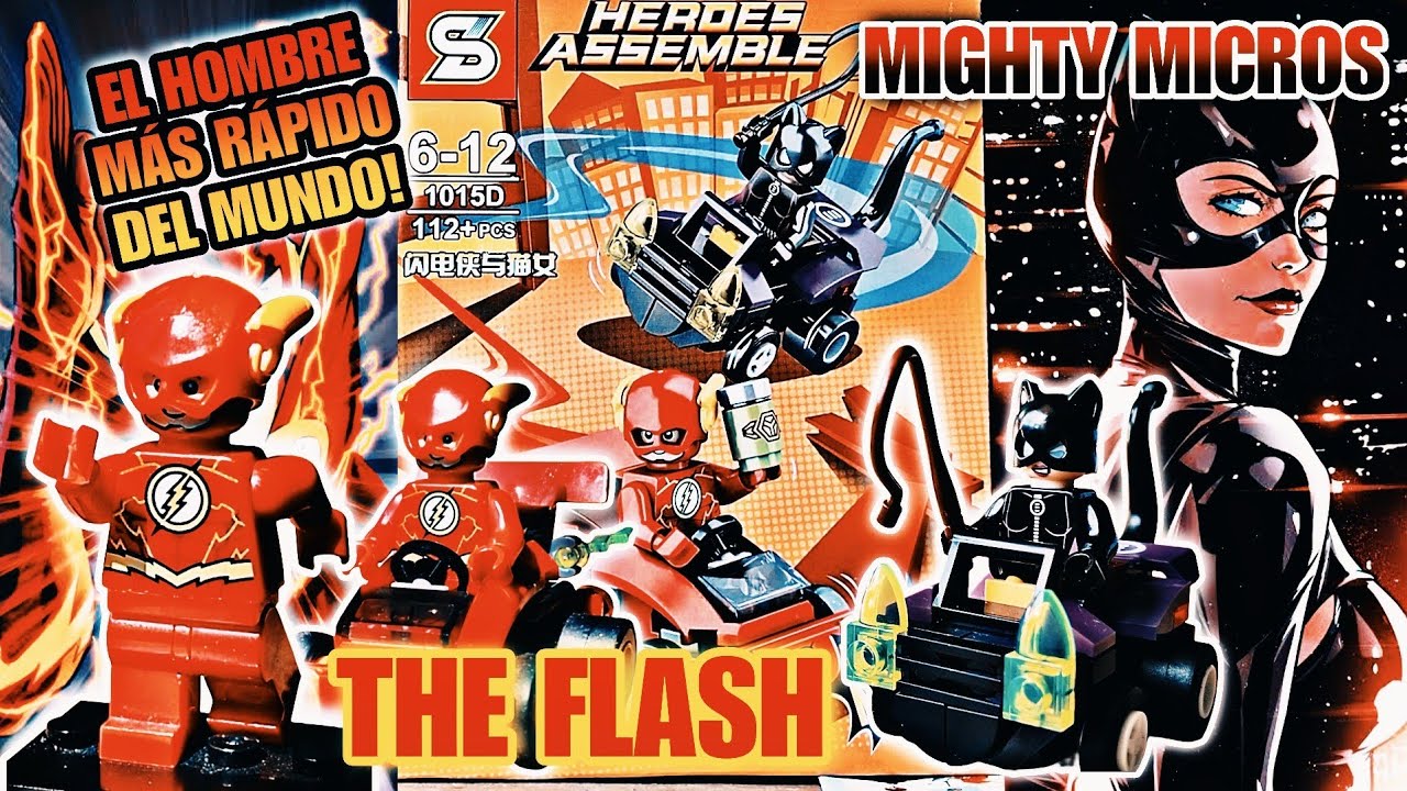 ¡El Velocista Escarlata! | Reseña Lego Bootleg Super Heroes Mighty ...