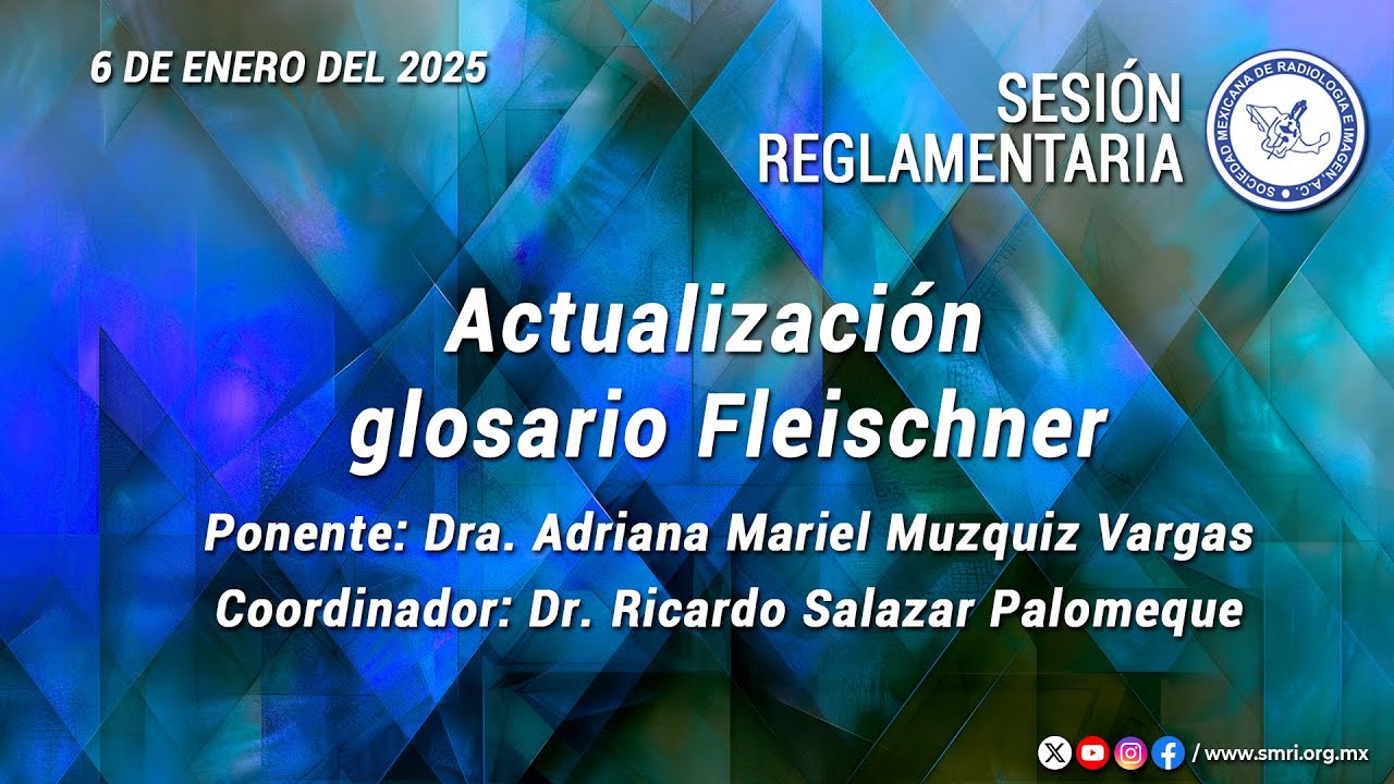 Actualización glosario Fleischner - Sesión Reglamentaria - YouTube