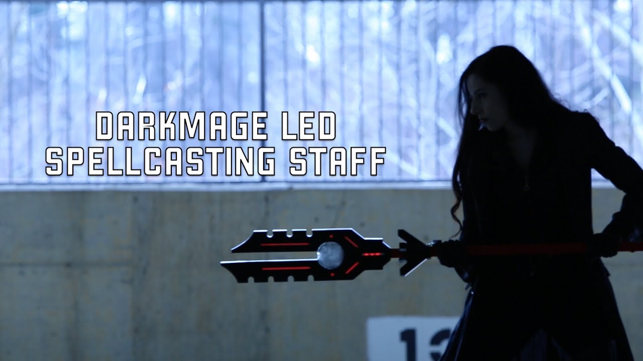 Darkmage LED Spellcasting Staff from ThinkGeek - YouTube