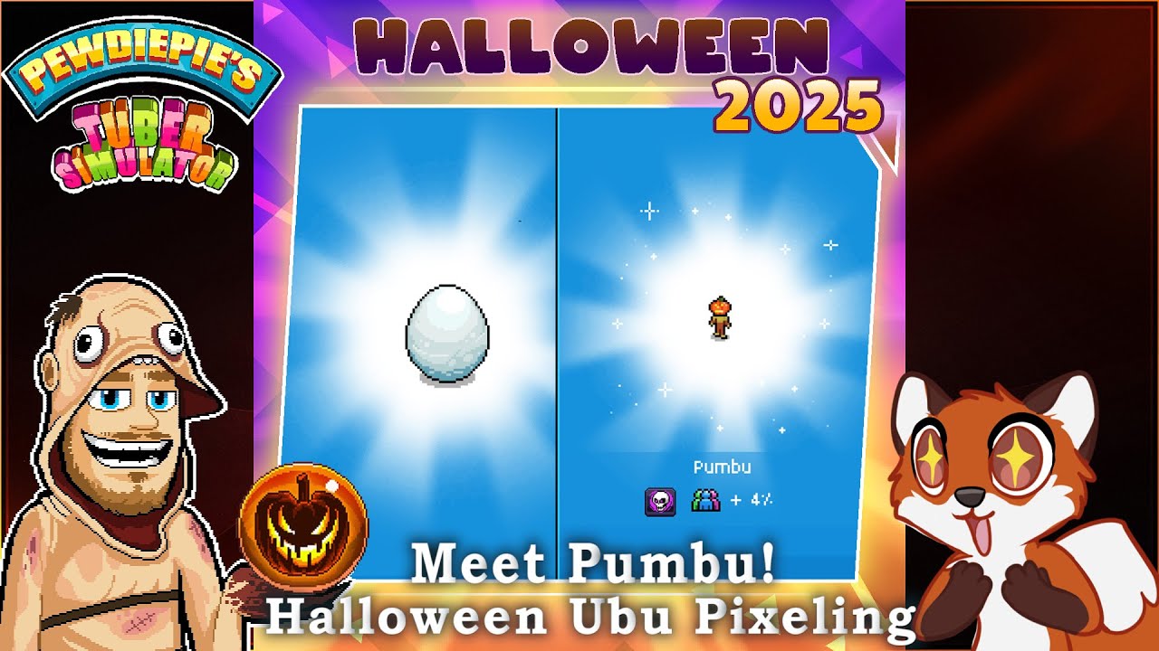 Meet Pumbu, the Halloween Ubu Pixeling! - Pewdiepie's Tuber Simulator ...