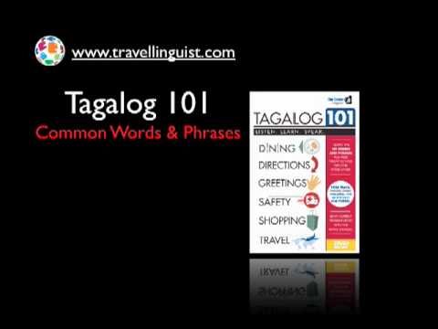Tagalog 101 - Common Words & Phrases - Level Three - YouTube