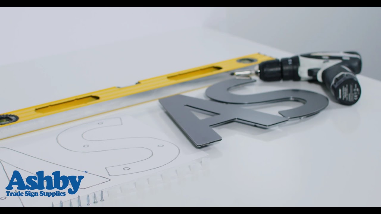 Flat Cut Lettering with Plastic Locators - Installation Guide - YouTube