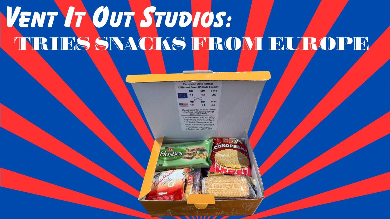 Vent It Out Studios: Tries snacks from Europe - YouTube