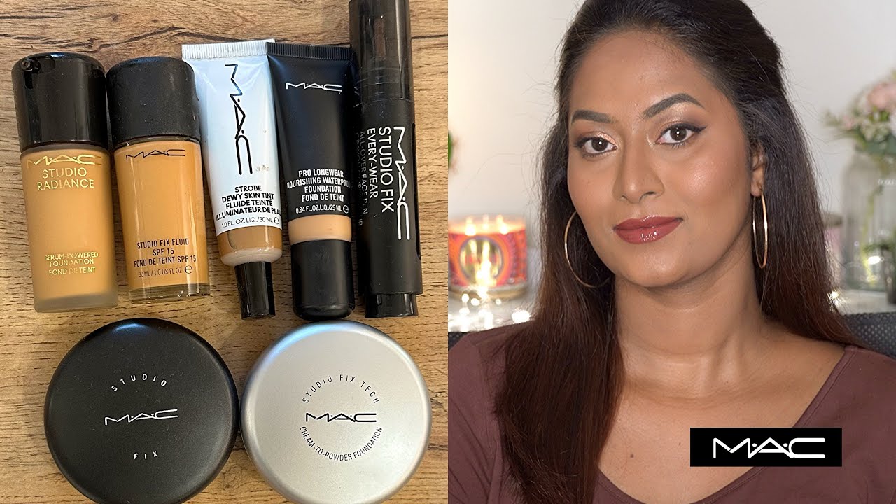 A GUIDE TO ALL MAC FOUNDATIONS IN INDIA !! with Shade Reference - YouTube