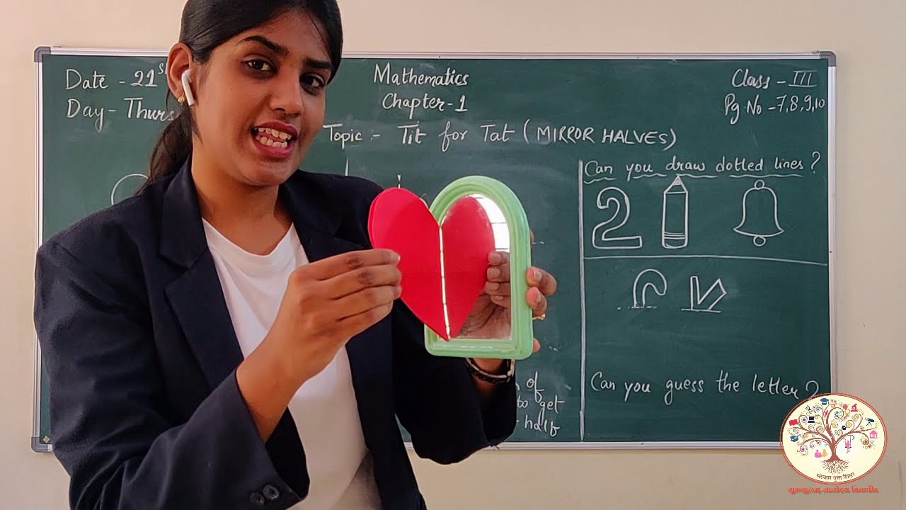 CLASS-3|| MATHS || CH-1 ||WHERE TO LOOK FROM || MIRROR HALVES ...