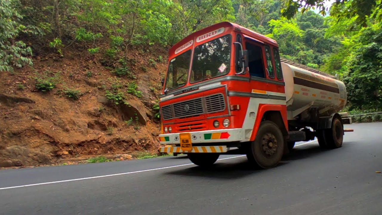 lorry driving at hill | lorry video - YouTube