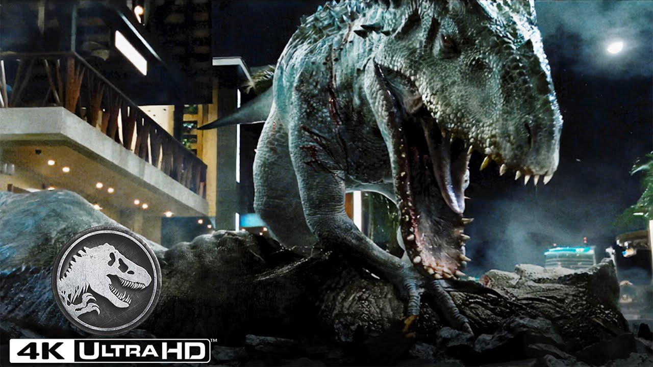 Escena de la batalla final en 4K HDR | Jurassic World - YouTube