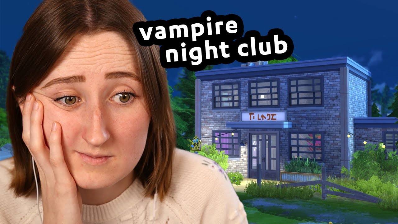 building a secret vampire bar in the sims! (Streamed 7/3/24) - YouTube