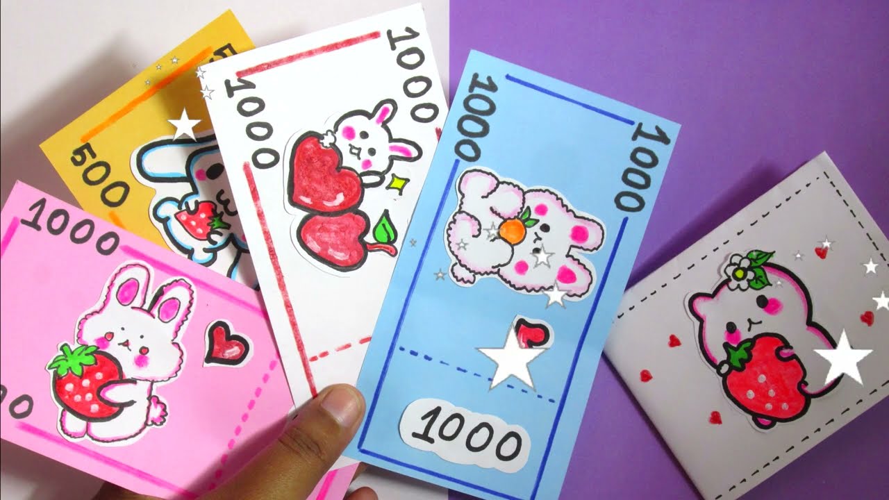 How to make fake money with wallet - Handmade paper fake money - Diy ...