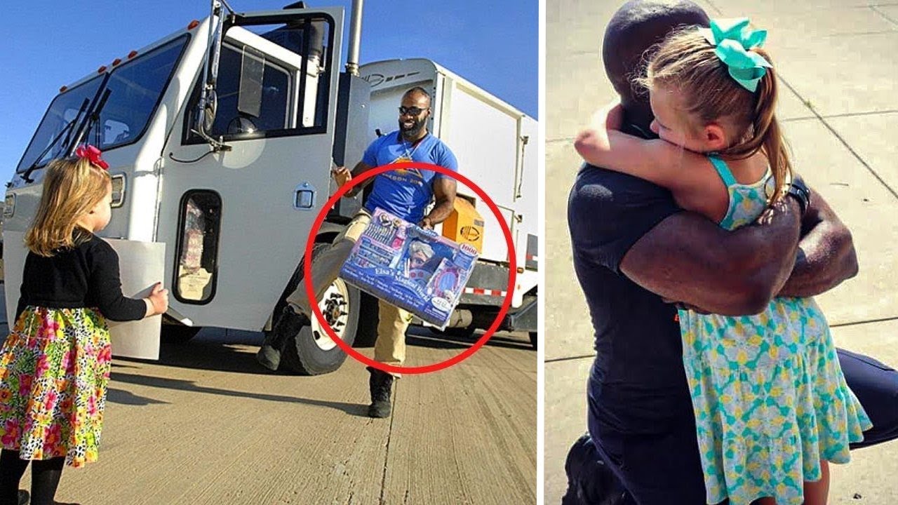 Little Girl Gives Her Favorite Garbage Man Cupcake, Six Months Later ...