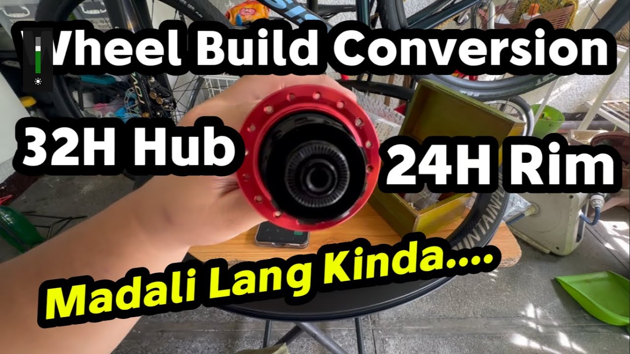32H Hubs sa 24H Rim Wheel Lacing Conversion | #patscyclecorner - YouTube