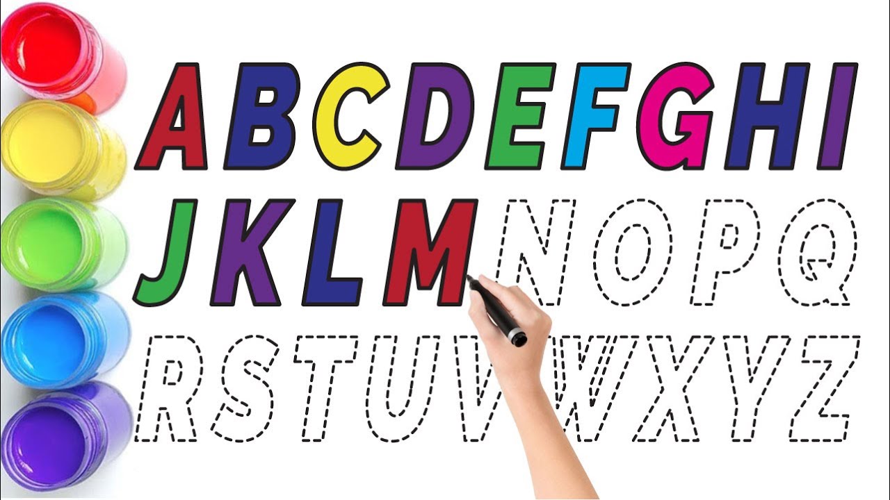 Learn to Write Your ABCs! Tracing & Coloring - YouTube