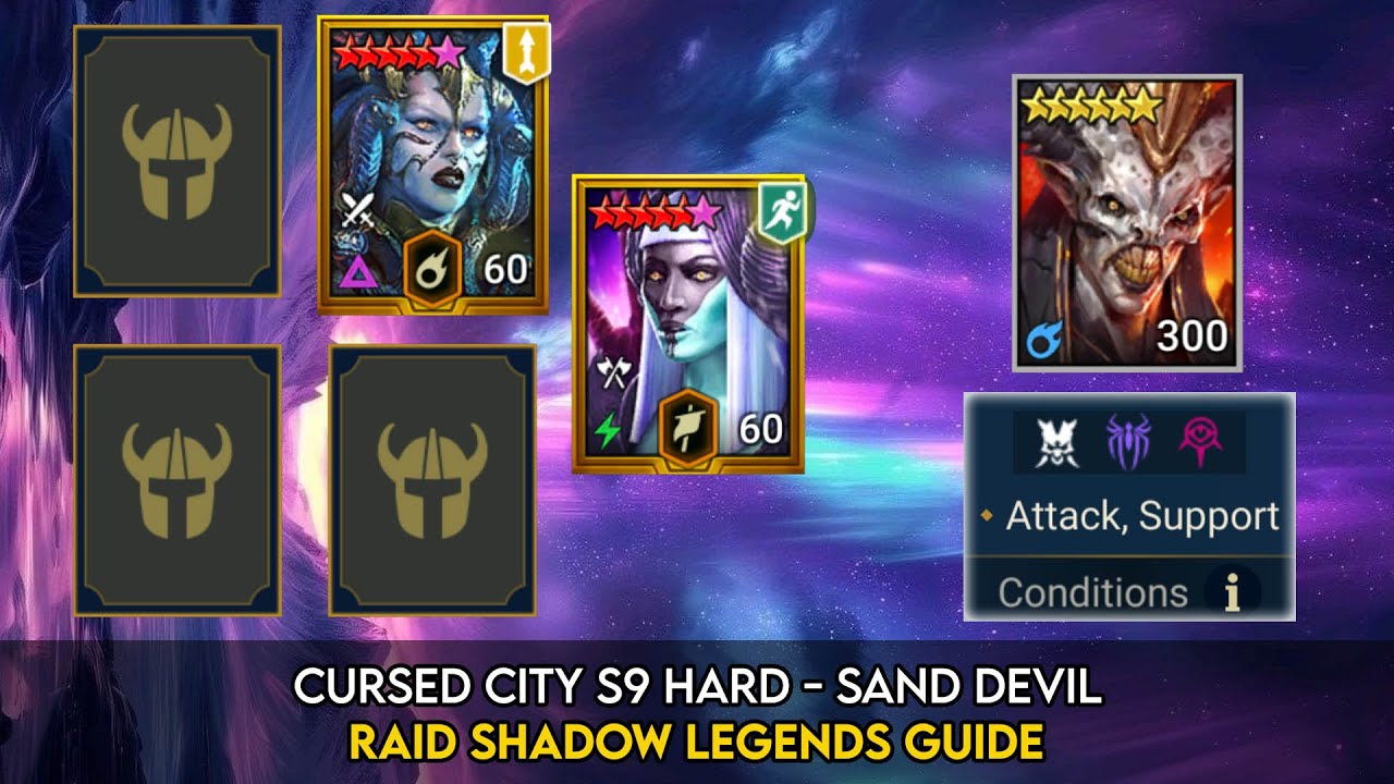 Cursed City S9 Hard - Sand Devil | Raid Shadow Legends Guide - YouTube