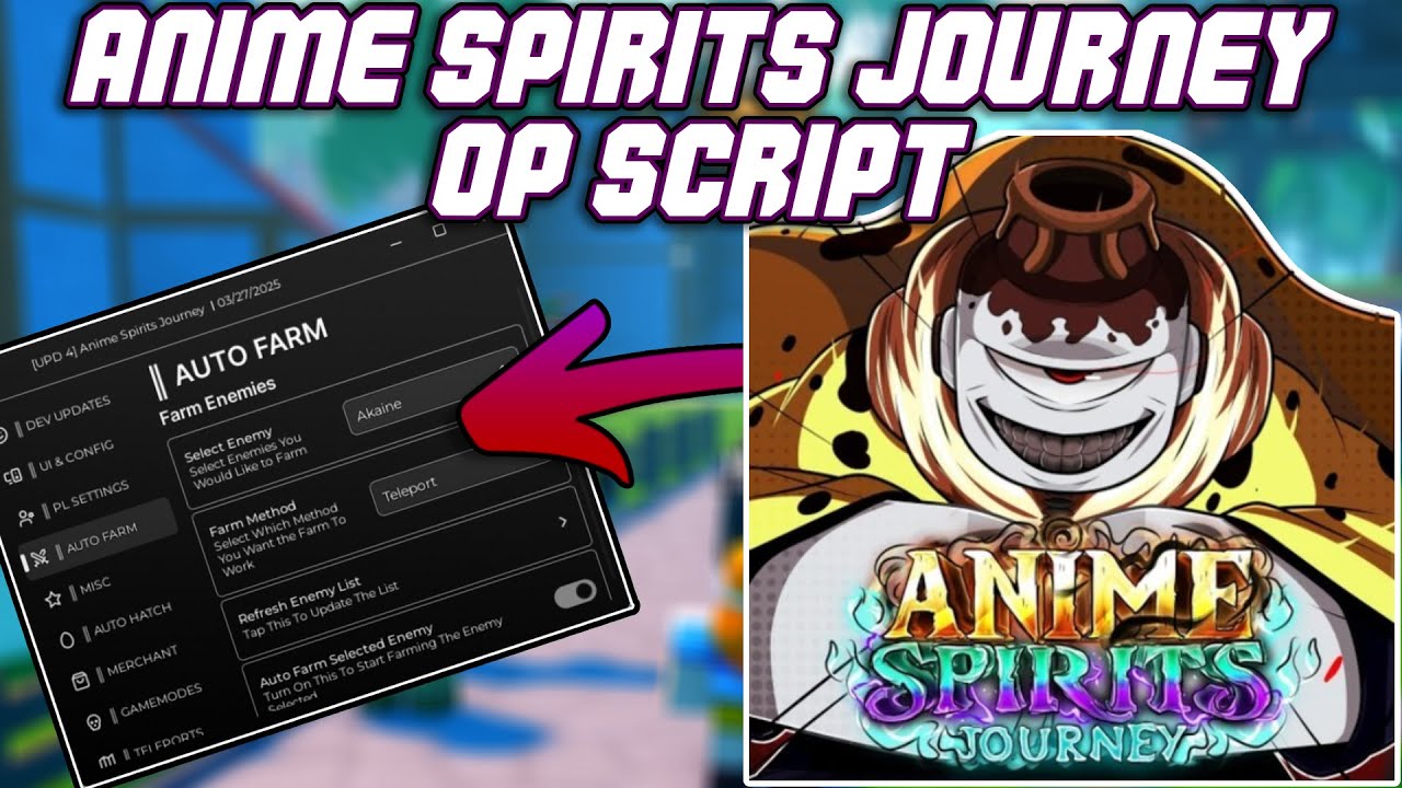 [UPD 4] Anime Spirits Journey OP Script (2025) PASTEBIN - Auto Farm ...