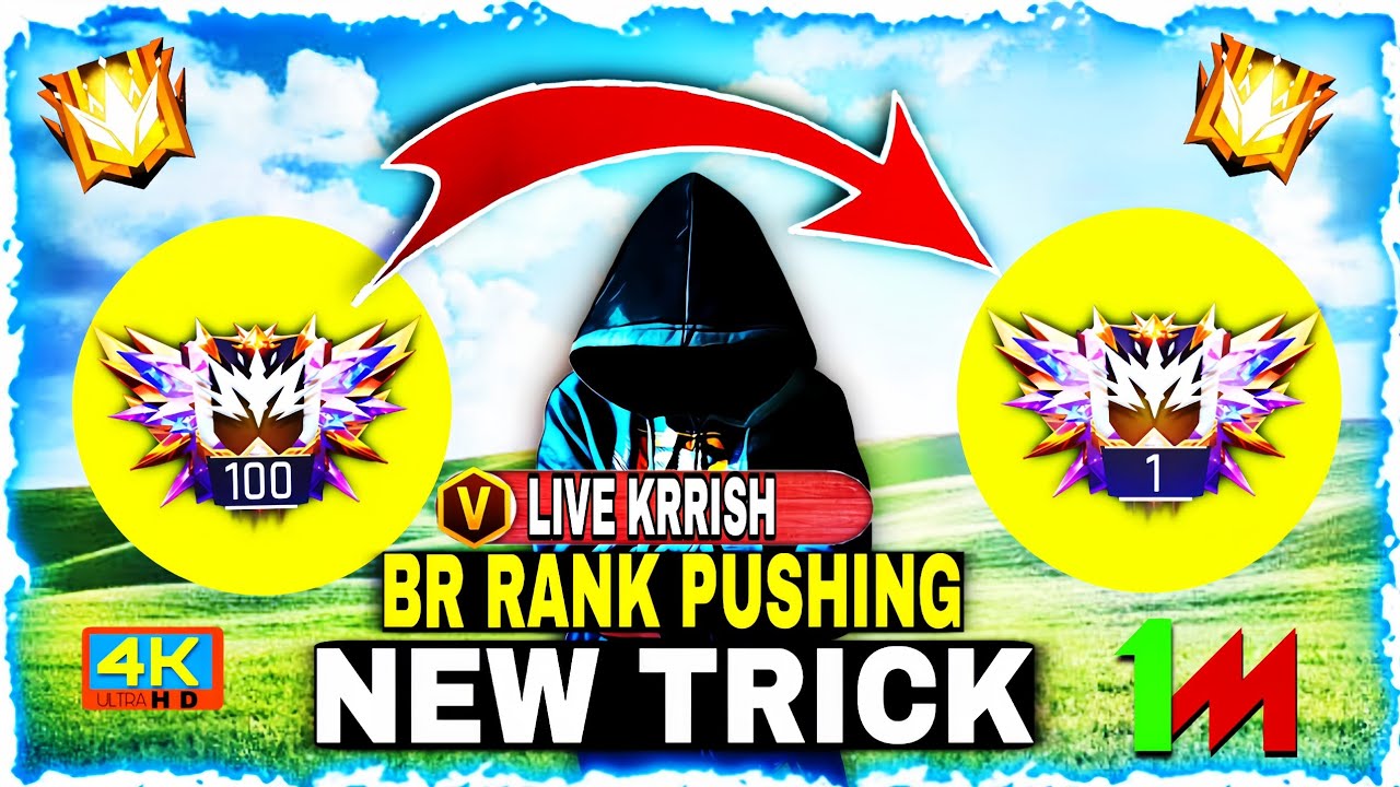 free fire br rank push trick new update👉 😱|| Push Top 1 grandmaster new ...