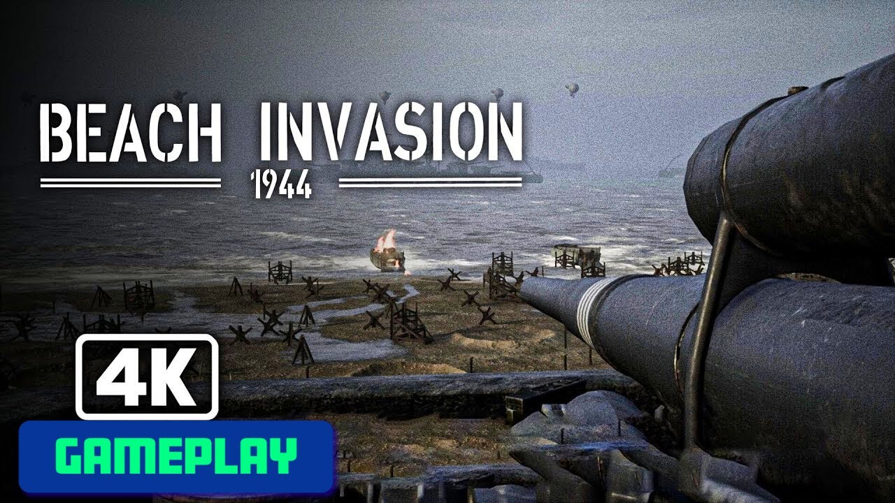 Beach Invasion 1944 - PC Gameplay 4k 2160p, Walkthrough. One Hour ...