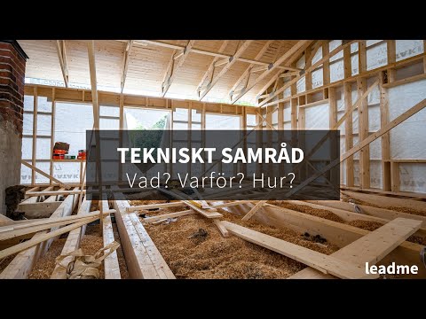Tekniskt samråd - vad är det? hur funkar det?