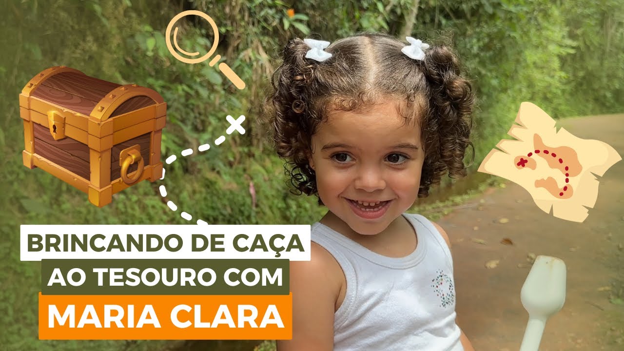 Brincando de caça ao tesouro com a Maria Clara - YouTube