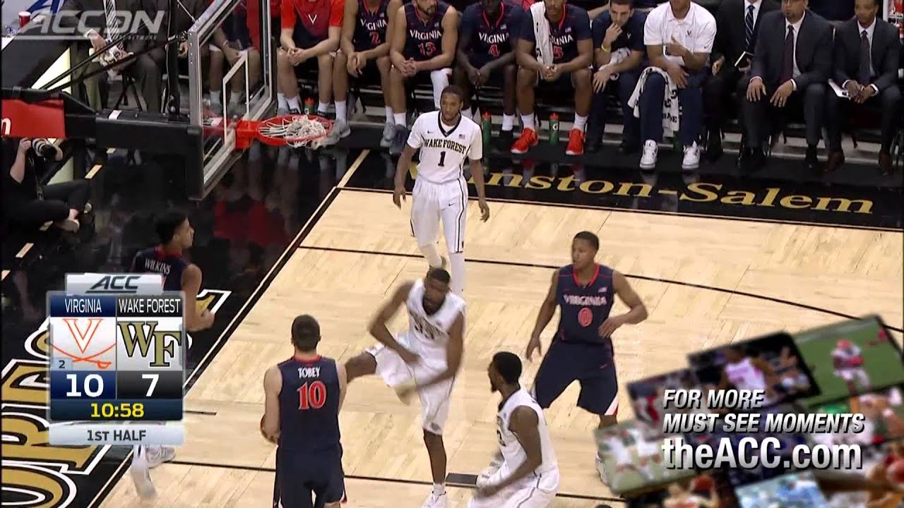 Wake's Aaron Rountree Goes Baseline for Monster Dunk | ACC Must See ...