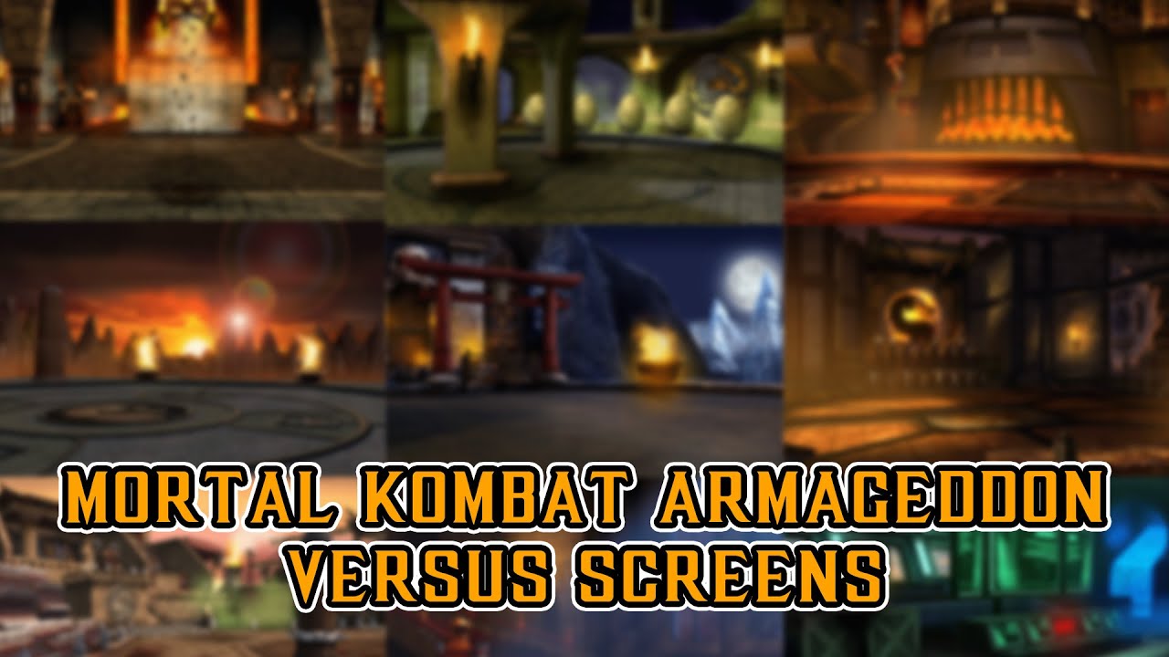 Mortal Kombat Armageddon versus screen clean templates (ALL stages ...
