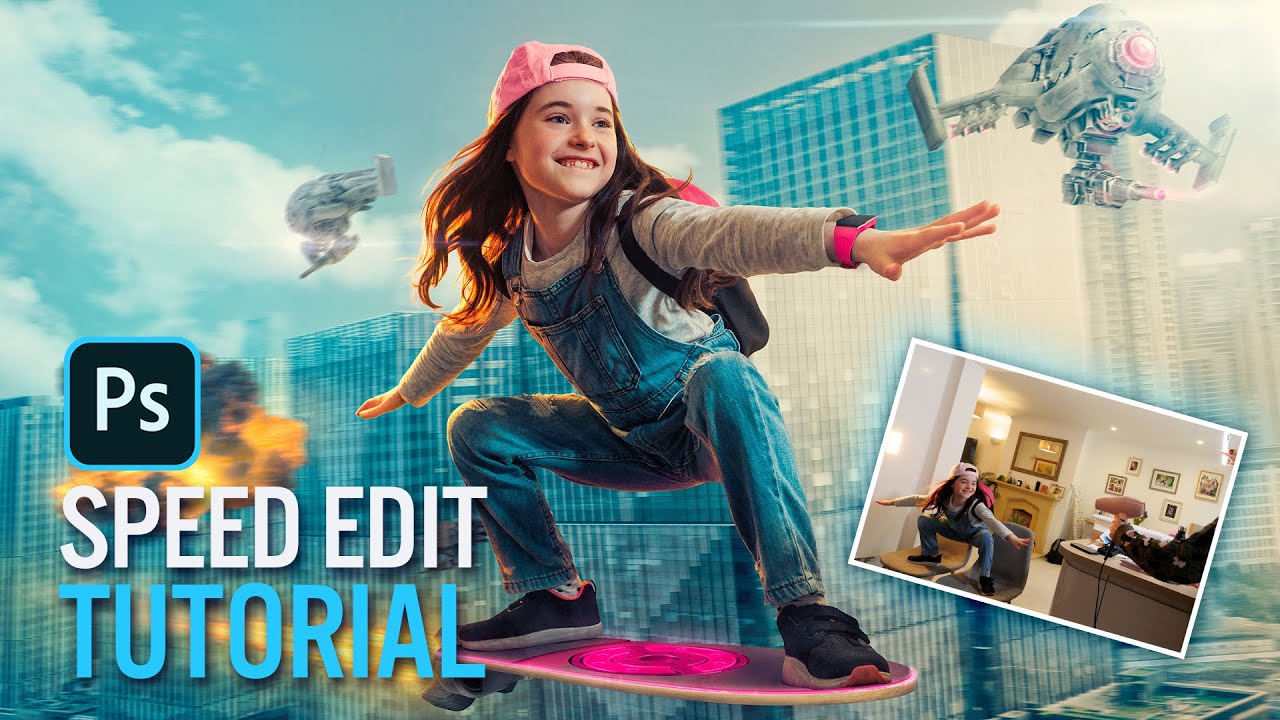 Creating a SpyKid Photoshop Composite (Speed Edit Tutorial) - YouTube