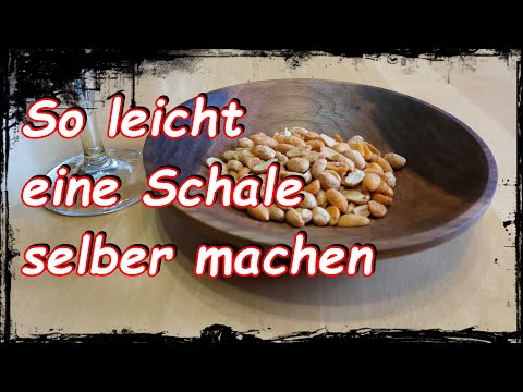 So einfach eine Schale mit der Kreissäge selber machen, Teller, Becher, Lampe, Haushalt, Küche