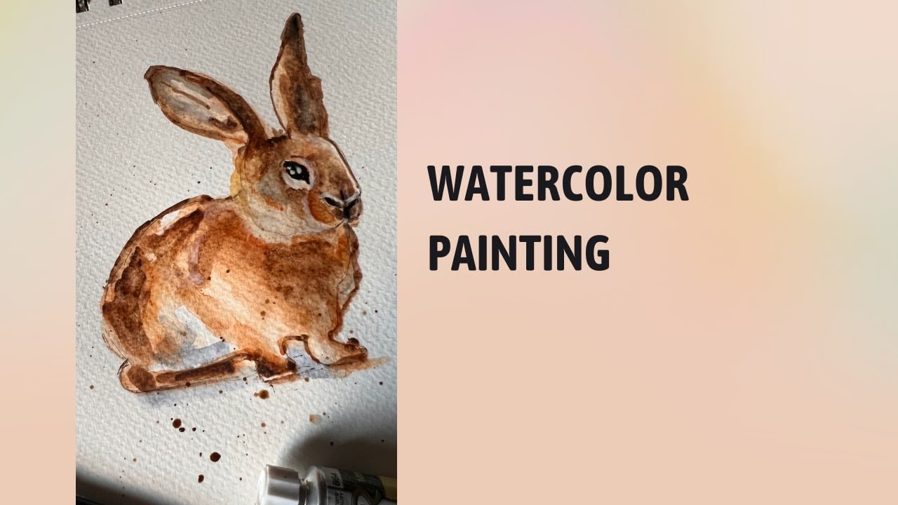Rabbit Watercolor Painting for beginners - YouTube