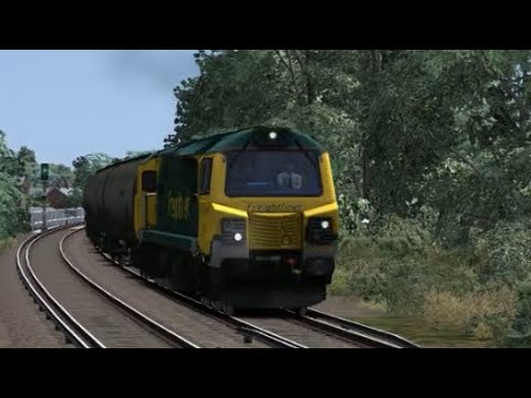 TS2020 Freightliner class 70008 powers through Swanscombe with the ...
