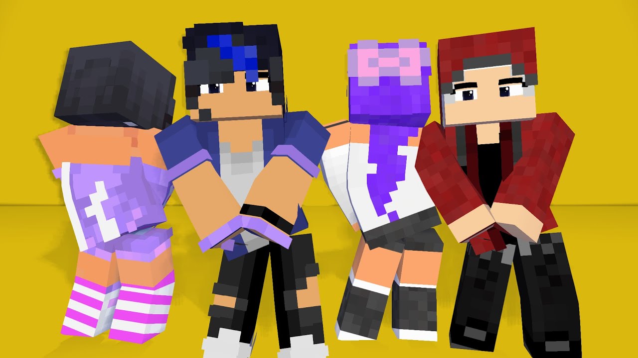 BLOOD POP BAD LIAR MEME APHMAU AND ARON 47 - MINECRAFT ANIMATION # ...