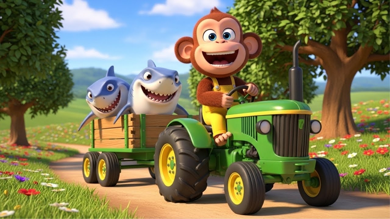 Monkey Farmer vs Sharks ! What Happened on the Flooded Farm ? - YouTube